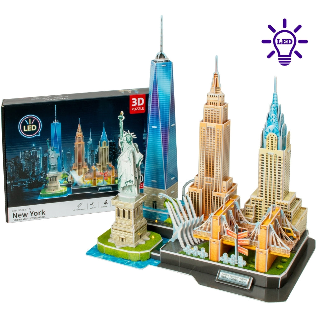 3D Puzzle - New York City Luminary – Puzzlme.lb