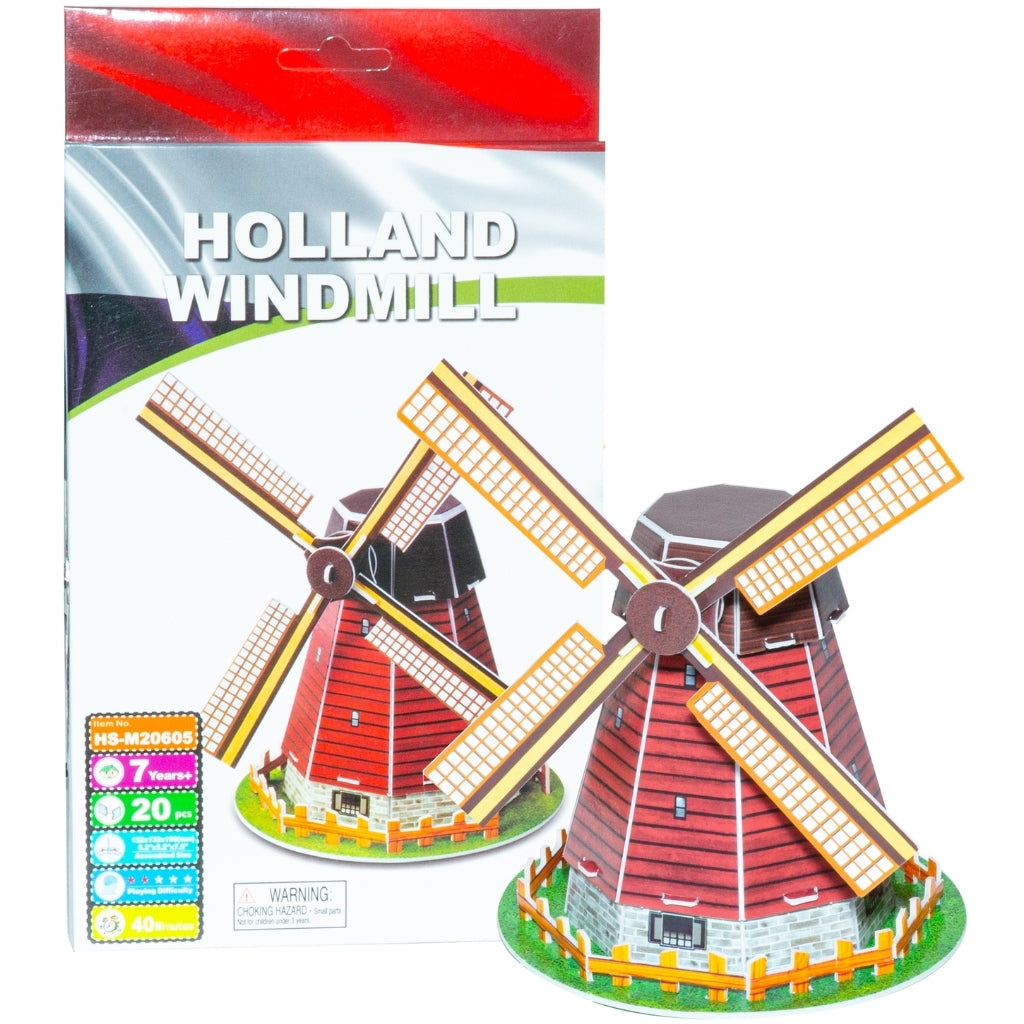 3D Puzzle - Dutch Windmill – Puzzlme.lb